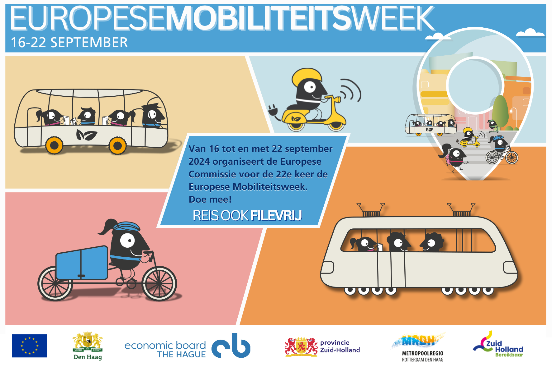 Zuid-Holland Bereikbaar | Europese Mobilliteitsweek 16 - 23 september 2025